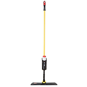 Rubbermaid Commercial Products Pulse Microfiber Light Commercial Spray Mop System, Cleans up to 850 Square Feet, Black, Floor Cleaning for Kitchen/Lobby/Bathroom