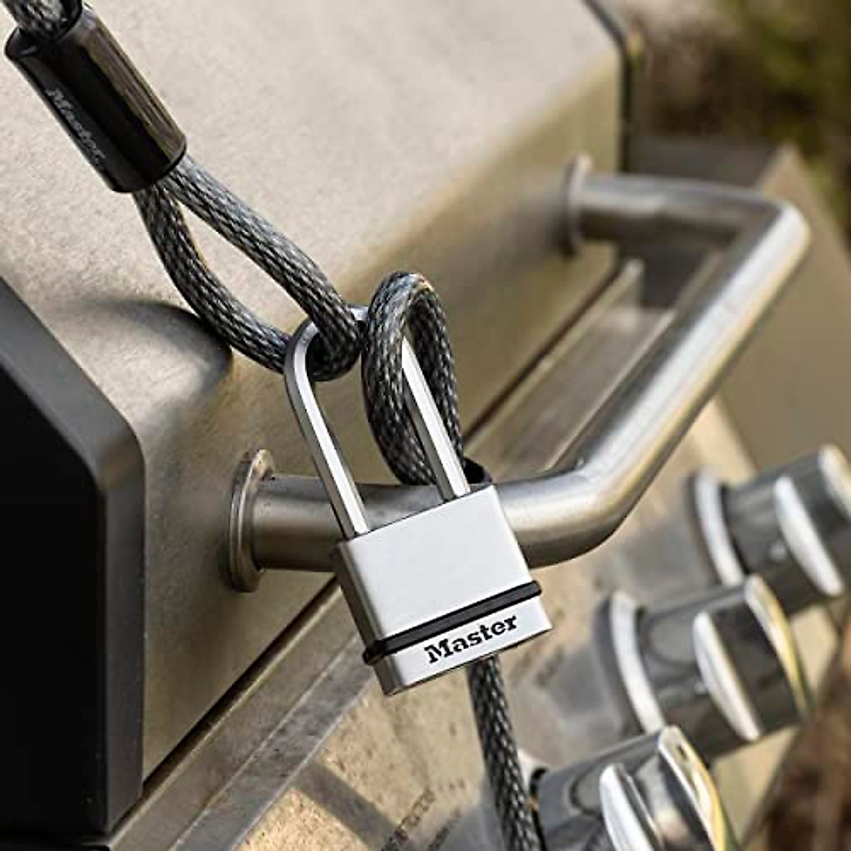 Master Lock M530XQLH Magnum Solid Steel Keyed Alike Padlocks, 1-3/4 in. Wide, 4 Pack Keyed-Alike