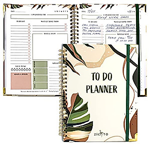 Simplified To Do List Planner Notebook - Easily Organize Your Daily Tasks And Boost Productivity - The Perfect Daily Journal And Undated Office Supplies Checklist For Women…