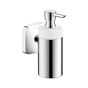 hansgrohe Bath and Kitchen Sink Soap Dispenser Premium 7-inch, Avantgarde Soap Dispenser in Chrome, 41503000