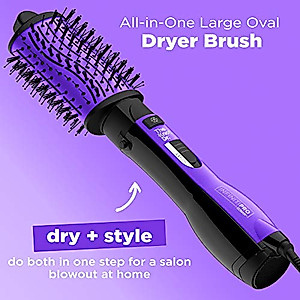 INFINITIPRO BY CONAIR The Knot Dr. All-in-One Oval Dryer Brush, Hair Dryer & Volumizer, Hot Air Brush