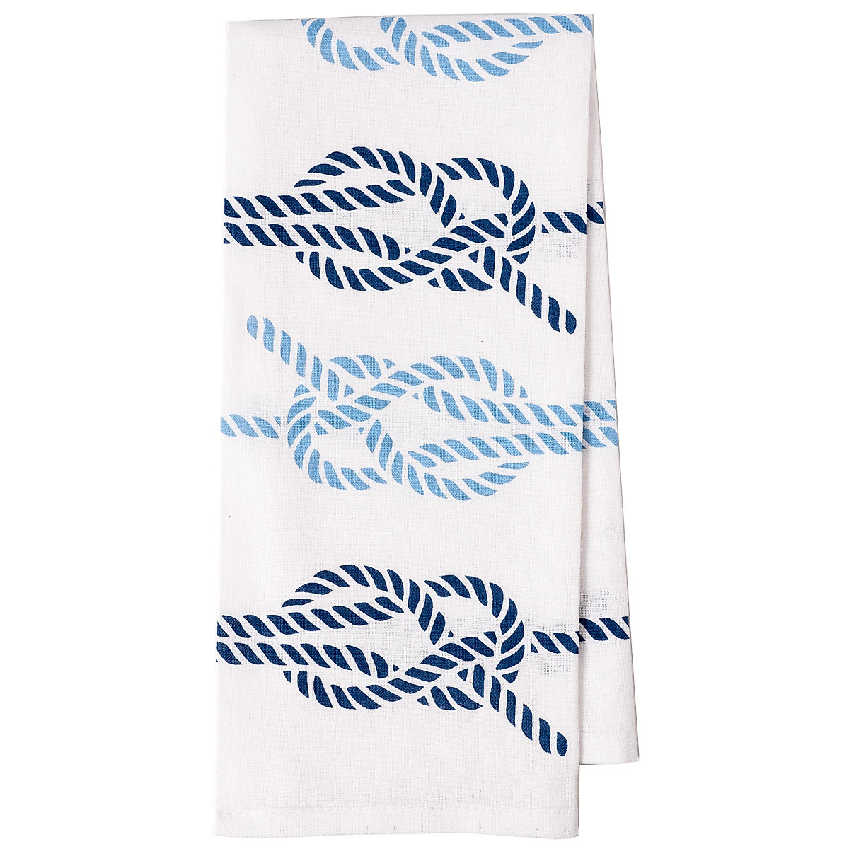 KAF Home Pantry Nautical Knots Kitchen Dish Towel Set of 4, 100-Percent Cotton, 18 x 28-inch