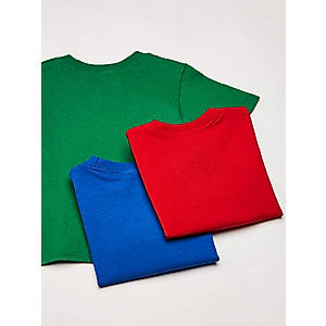 Disney baby boys Mickey, Goofy, Donald 3-pack T-shirts T Shirt, Red/Kelly/Royal, 2T US