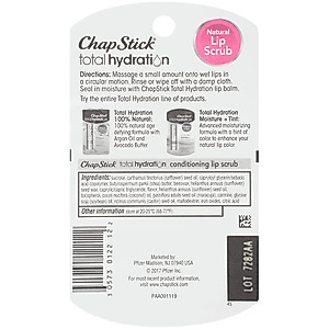 ChapStick Total Hydration Sugar Plum Flavor Conditioning Lip Scrub and Lip Exfoliator Jar - 0.27 Oz