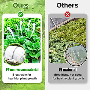 Alphatool Plant Covers Freeze Protection- 10 ft x 30 ft Breathable Non-Woven Fabric Frost Proof Floating Row Cover Durable 1.0oz/yd² Thick Plant Blankets for Winter Outdoor Garden