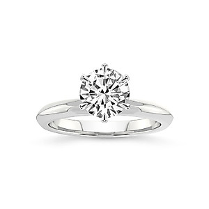 FRIENDLY DIAMONDS 3 Carat IGI Certified Round Shape Lab Grown Diamond Ring | 14K Or 18K White, Yellow Or Rose Gold | Alora Lab Diamond Ring | FG-VS1-VS2 Quality
