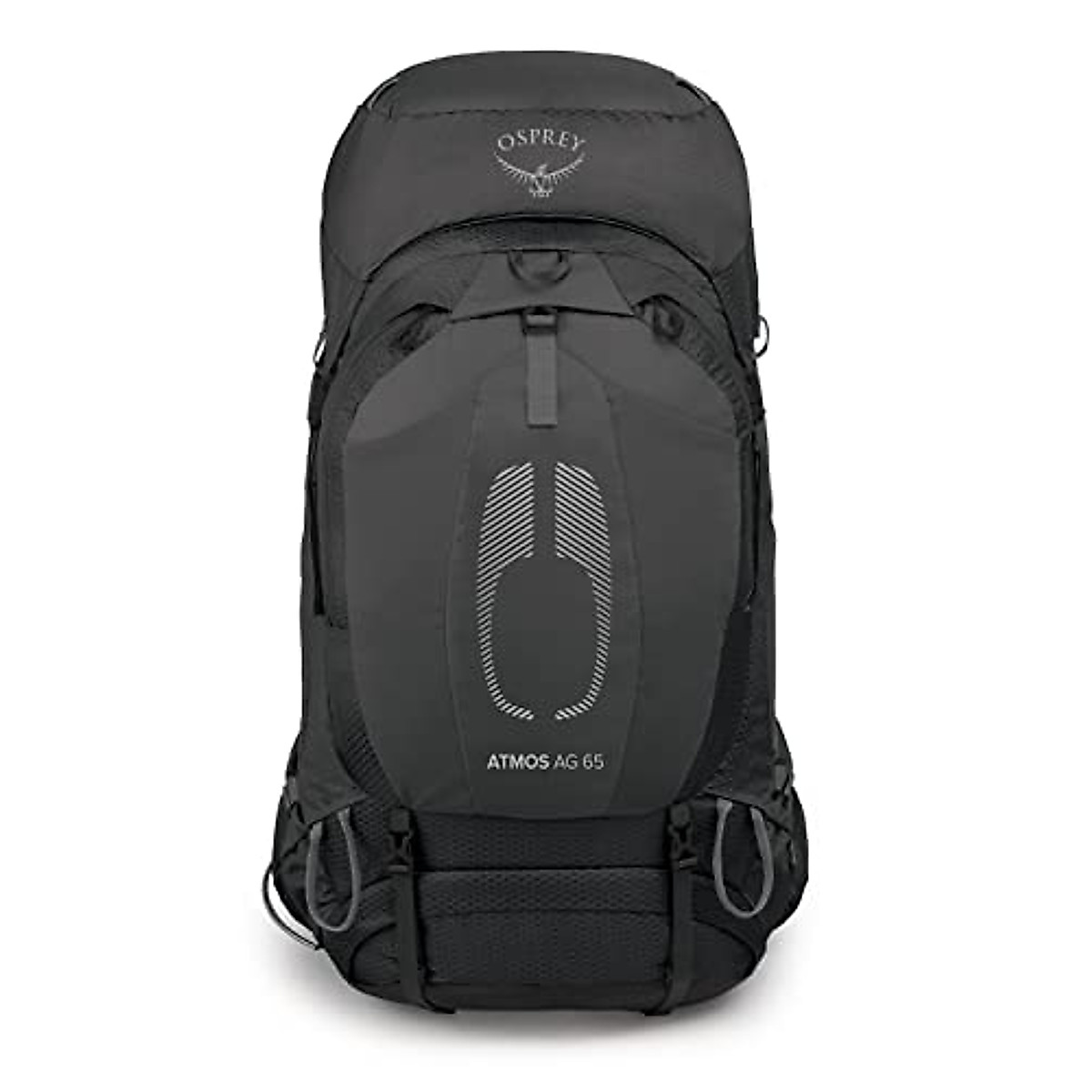 Osprey Atmos AG 65 Men's Backpacking Backpack, Black, Small/Medium & Osprey Hydraulics Bite Valve Cover, One Size