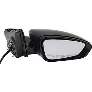 Kool Vue Passenger Side Power Heated Mirror for Chrysler 200 2015-2017 Without Signal Light, Blind Spot Monitor, Memory, Puddle Lamp & Auto-Dimming Paintable