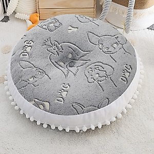 MeMoreCool Kids Floor Pillow Seating Round Floor Cushion Glow in Dark, Large Floor Pillow for Kids, Child Floor Pillow Cushion for Sitting, Big Circle Pillow Seat for Floor Playroom Reading Nook
