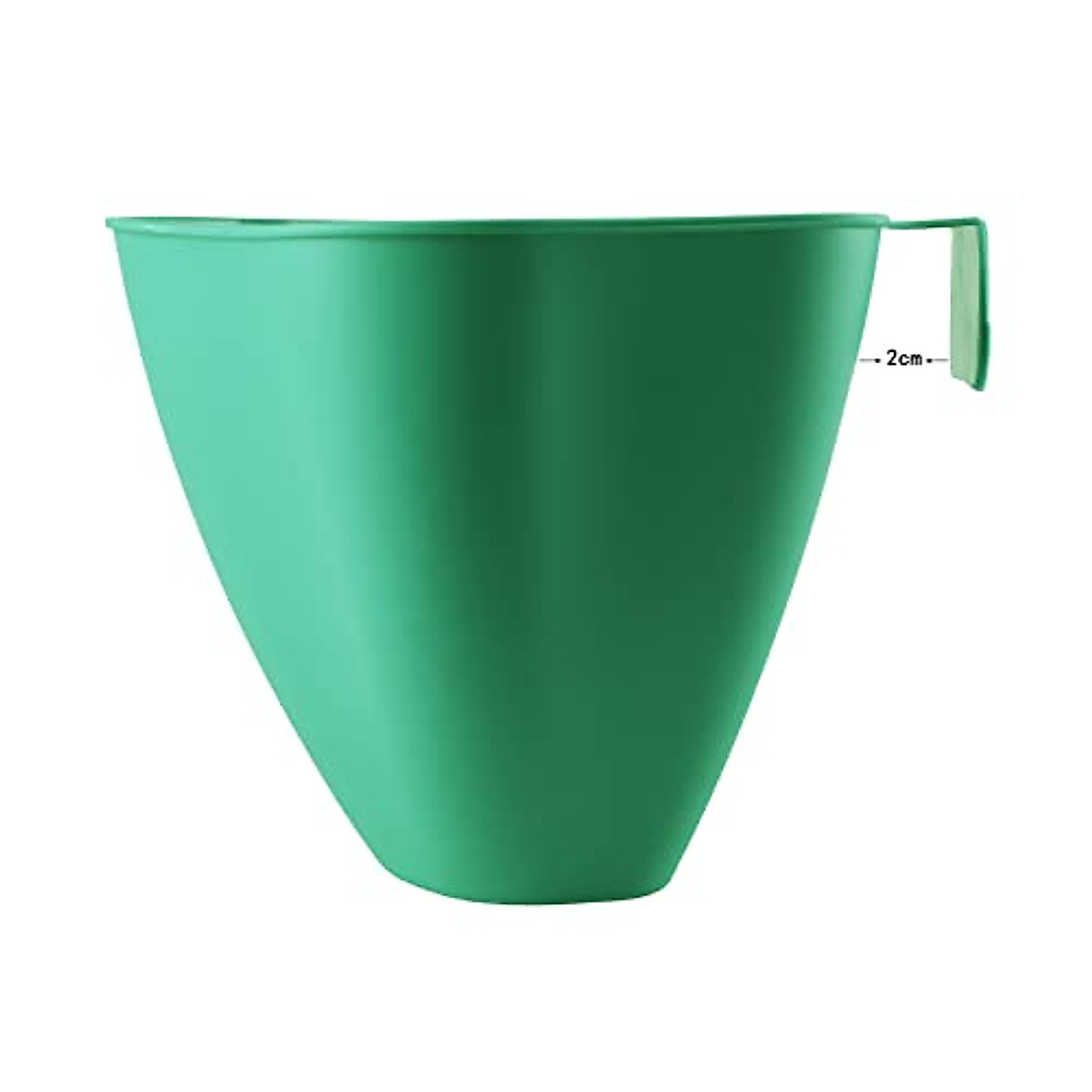 Cute Countertop Compost Bin Hanging Trash Can, Garbage Container for Kitchen/Bedroom/Office/Garage, Cabinet Counter Mounted for Easy Collection of Food Scraps (Dark Green)