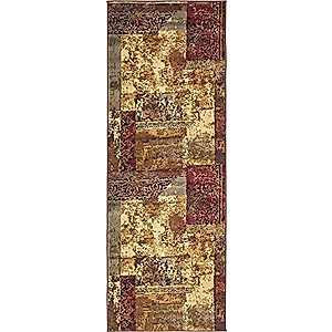 Unique Loom Barista Collection Area Rug - Arusha (2' 2" x 6' 1" Runner, Beige/ Black)