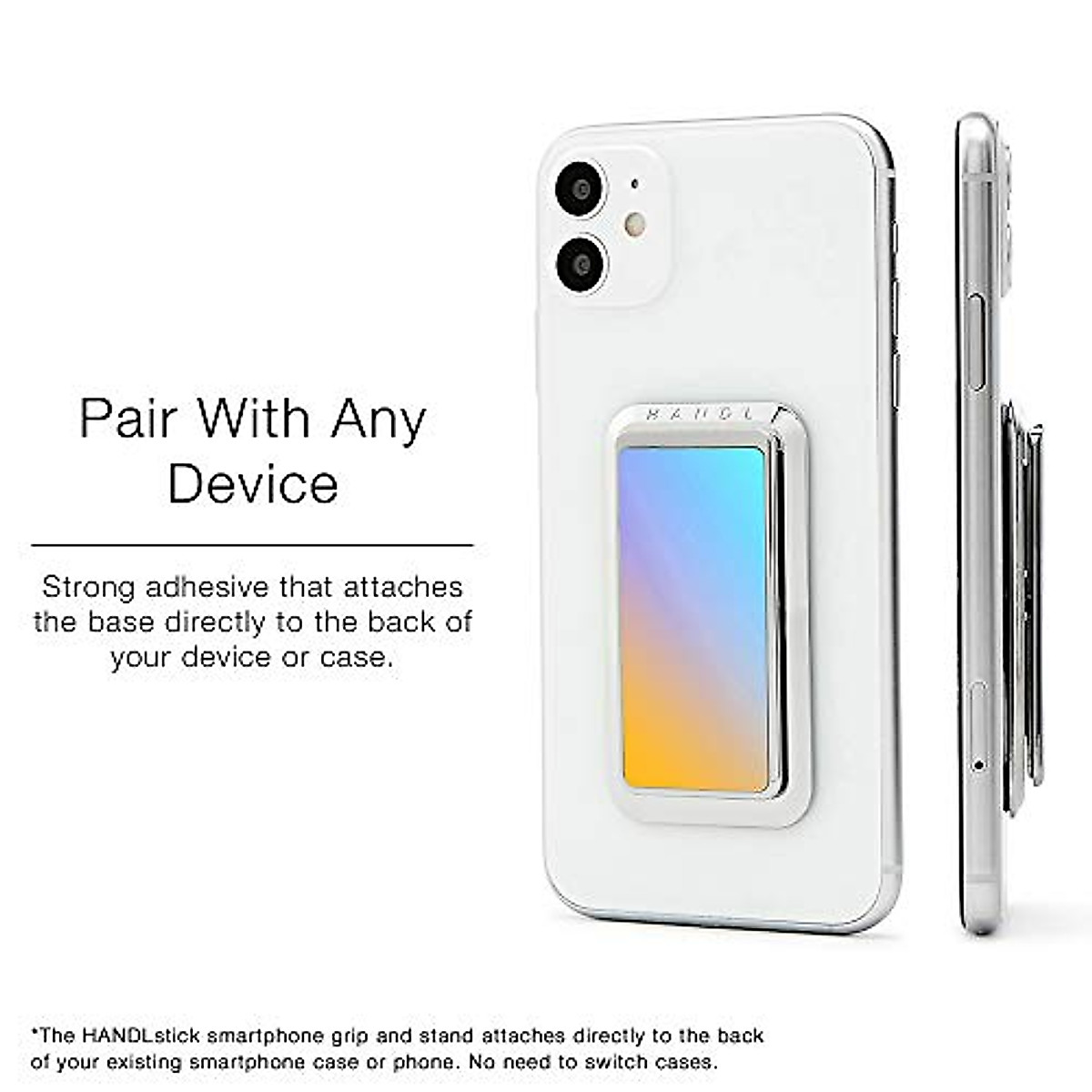 HANDL New York HANDLstick Blue and Purple Iridescent Collection Grip and Stand for Smartphone