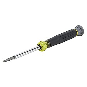 Klein Tools 80021 Tool Set, Screwdriver and Nut Driver Tool Kit with Assorted Tips, 16-Piece & 32581 4-in-1 Electronics Screwdriver Set with Precision Machines Bits: 2 Slotted, 2 Phillips, 4-Piece