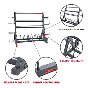 Sunny Health & Fitness All-In-One Weights Storage Rack Stand - SF-XF920025