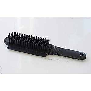 FURemover Plus, Rubber Pet Hair Remover Brush, Black with Gentle Bristles for Grooming Dogs and Cats, Pack of 2, Black