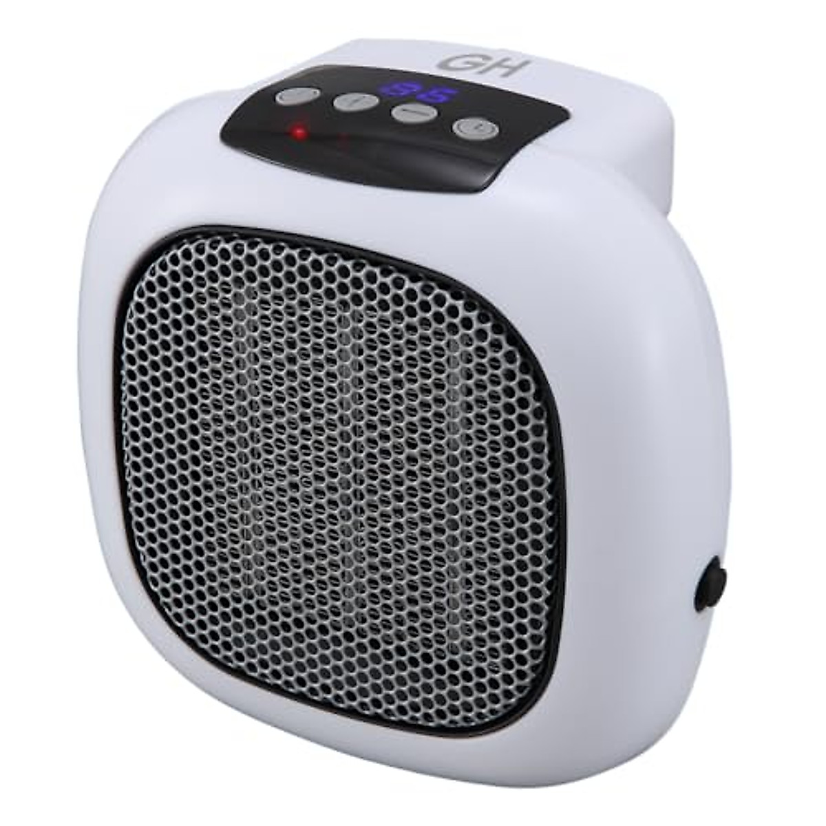 Digital Ceramic 750-Watt Wall Outlet Plug-in Space Heater by Good Housekeeping (White)