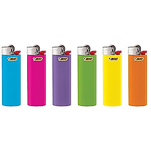 BIC Classic Lighters, Pocket Lighter Style, Fashion Assorted Colors, 50 Count Tray Disposable Lighters