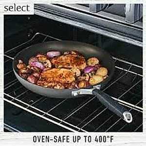 Calphalon 8" and 10" Hard-Anodized Non-Stick Frying Pan Set,Black