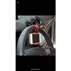 Car Steering Wheel Cell Phone Holder Clip, HQF® Multi-Functional Holder Mount Socket Hands Free on Car Steering Wheel for iPhone 6 Plus 6 Galaxy S5 S4 Nokia Smart Cellphones(Max Screen Size 5.5 inch)