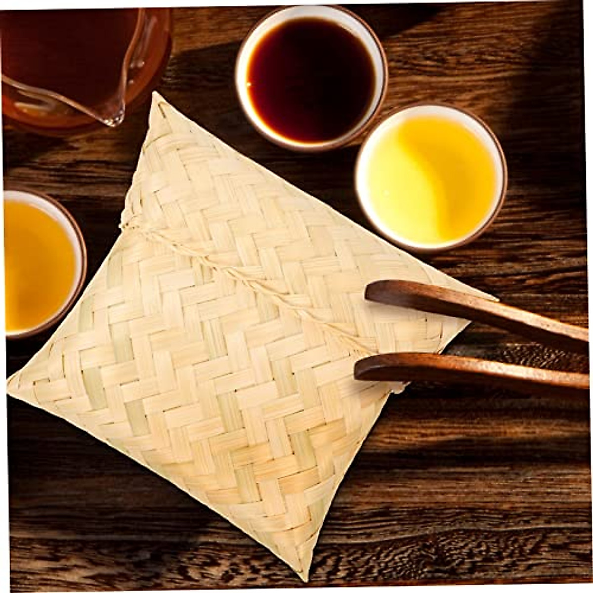 Cabilock Table Top Decor Bamboo Sticky Rice Basket s Wedding Decor 2pcs Bamboo Pillow Gift Box Decoration Bamboo Storage Tray Decor s Bamboo Food Basket Tablescape Decor