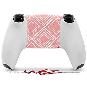 WraptorSkinz Skin Wrap compatible with Sony PS5 DualSense Controller Wavey Pink (CONTROLLER NOT INCLUDED)
