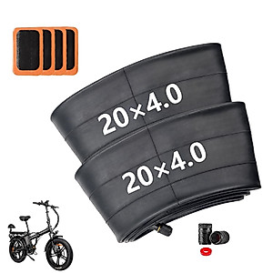 20x4.0 Fat Tire Tube 20x4 Bike Tube Compatible with 20x3.5/4.0 Tube for 20 Inch 20" ebikes Fat Beach Bikes-2 Pack