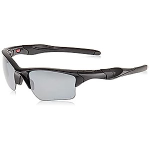 Oakley mens Oo9154 Half Jacket 2.0 Xl Sunglasses, Polished Black/Black Iridium Polarized, 62 mm US