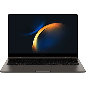 Samsung Galaxy Book3 360 2-in-1 Laptop 15.6"" FHD AMOLED Touchscreen 13th Gen Intel 12-Core i7-1360P 16GB RAM 1TB SSD Backlit Fingerprint Thunderbolt Fast Charging Long Battery Life Win11 Gray, Black