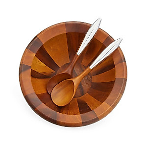 Nambe Yaro Salad Bowl with Servers