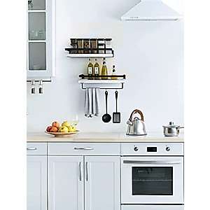 Allkartz Bathroom Rack | Pine Wooden Wall Shelf | Bathroom Organizer | Bathroom Shelf for Wall | Wooden Shelf Set of 2 for Living Room , Bedroom , Kitchen , Bathroom | (White)