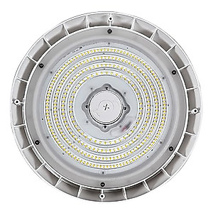 Metalux 13 in. Round 400-Watt Equivalent Integrated LED White High Bay Light