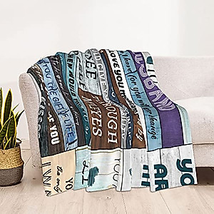 Gifts for Husband, Birthday Gifts for Men, Anniversary for Him, Mens Birthday Gift Ideas, Soft Fleece Throw Blanket Husband Birthday Gift, Husband Gifts Blanket from Wife 60"x80"