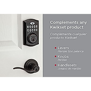 Kwikset 99130-003 SmartCode 913 Non-Connected Keyless Entry Electronic Keypad Deadbolt Door Lock Featuring SmartKey Security, Traditional Venetian Bronze