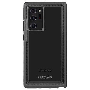 PELICAN - Case for Samsung Galaxy Note 20 Ultra 5G - Impact Polymer, VOYAGER Series w/ Micropel - 6.9 - Clear/Gray