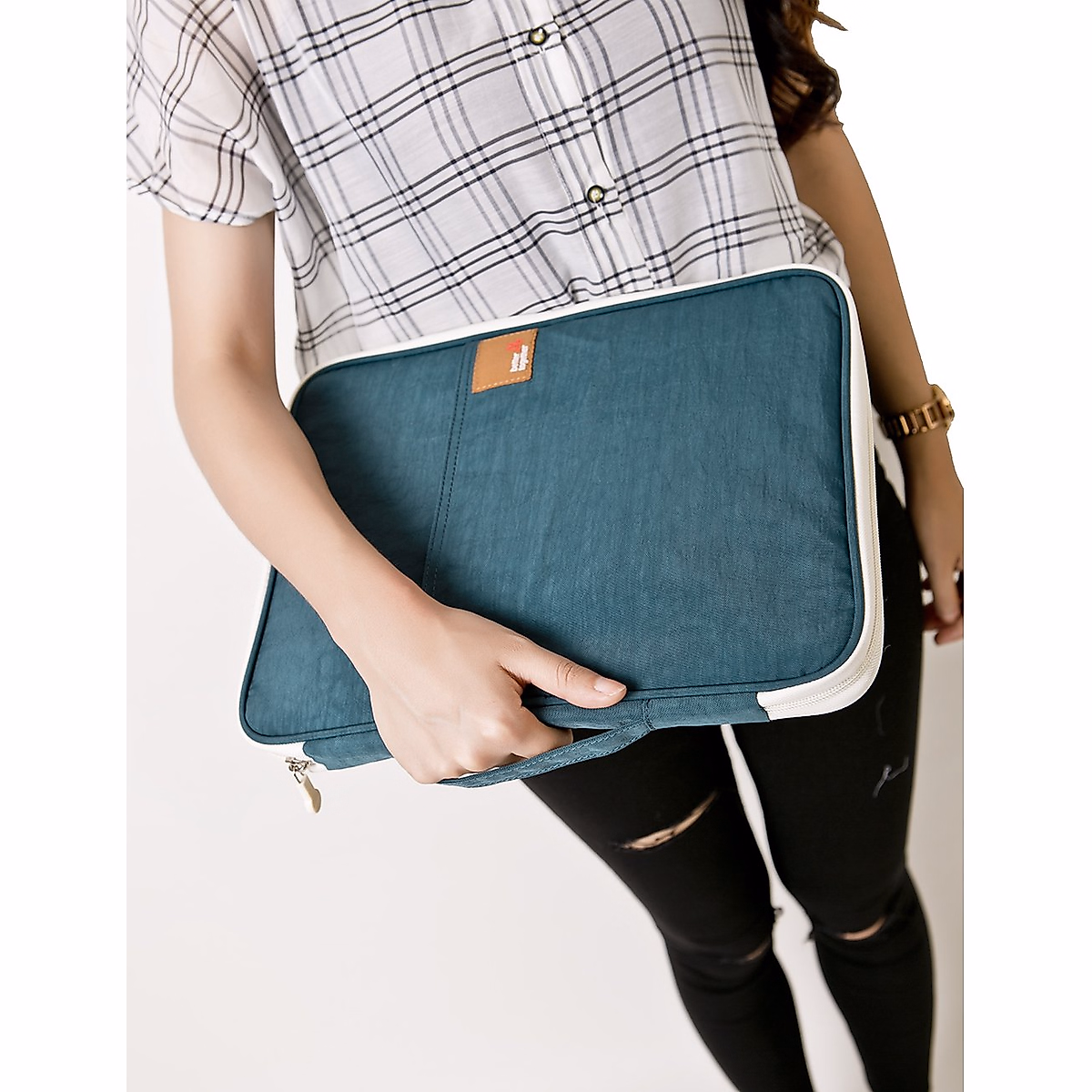 mygreen Universal Travel Case for A4 Document and Small Electronics and Accessories -Dark Green