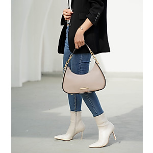 MKF Collection Shoulder Bag for Women, Vegan Leather Hobo Crossover Fashion Handbag Purse