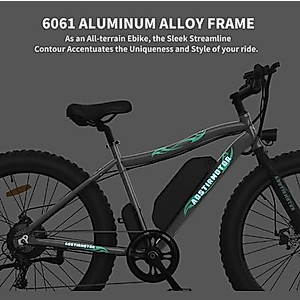 aostirmotor 500W Electric Bike for Adults 26"×4" Fat Tire Electric Bike 36V 13AH Removable Lithium Battery Adult Electric Bicycles, 28MPH E Bike for Adults, Shimano 7 Speed Electric Mountain Bike