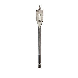 MILWAUKEE ELECTRIC TOOL 48-27-0681 288427 Stubby Flat Boring Bit, 11/16" x 6"