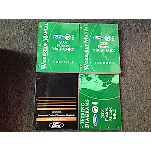 2008 Ford Fusion Lincoln MKZ Milan Service Shop Repair Manual Set W PCED & EWD