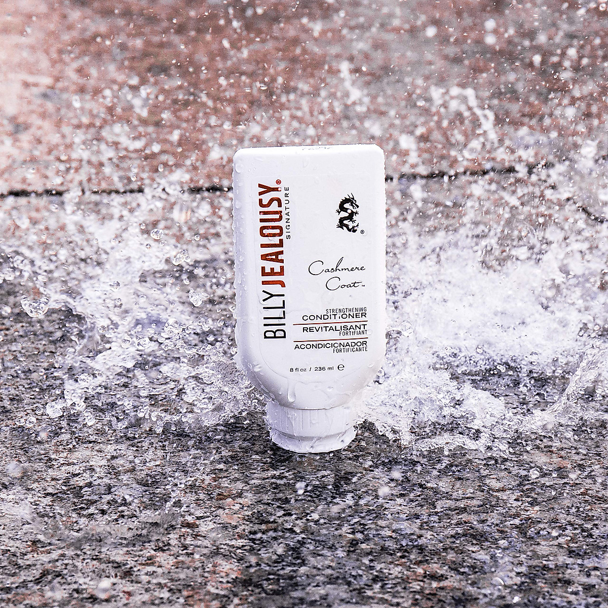 Billy Jealousy Cashmere Coat Hair Conditioner for Men, Strengthening & Hydrating Conditioner Infused with Peppermint, Lemon Fruit & Swertia Extract Ideal for Fine, Thinning Hair, 8 Fl Oz