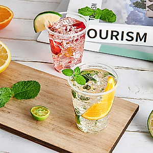 Lilymicky 500 Pack 7 oz Clear Plastic Cups, Disposable Drinking Cups, Plastic Party Cups for Birthday Parties, Picnics, Ceremonies, and any Events