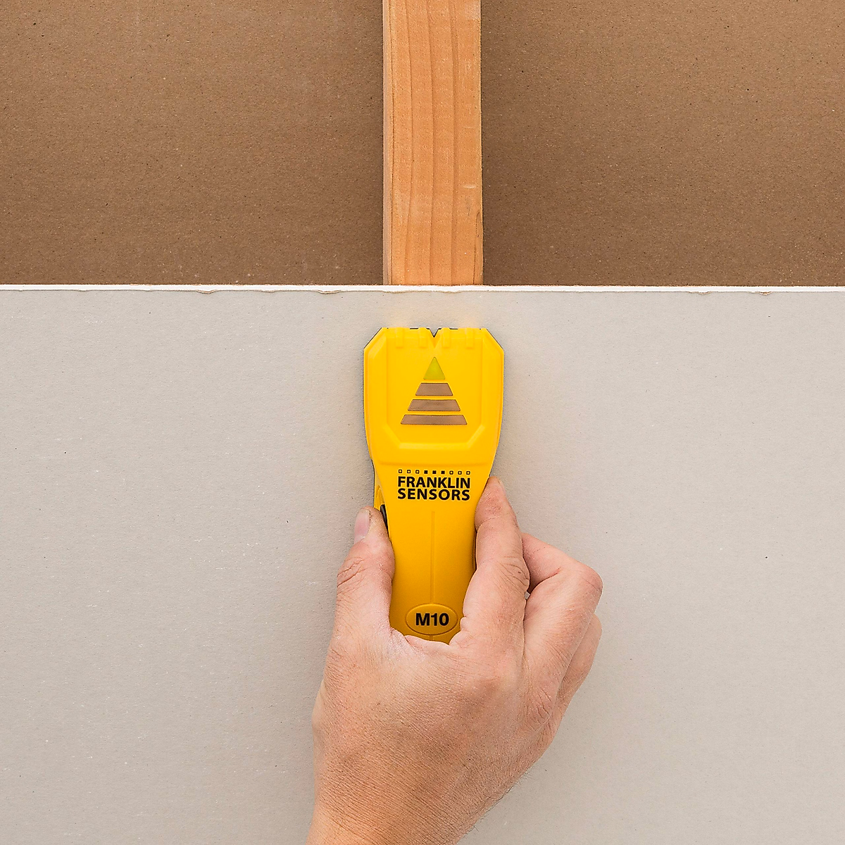 Franklin Sensors ProSensor M10 Professional Stud Finder with 3-Sensors for the Highest Accuracy Detects Wood & Metal Studs with Incredible Speed, Yellow