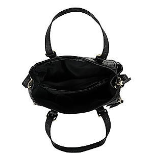 Bueno of California womens Veg Tan satchel style handbags, Dark Taupe, One Size US