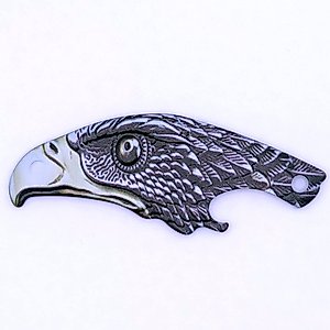 Creative Eagle Head Bottle Opener, Stainless Steel Beer Bottle Opener, Beer Gifts for Men, Husband, Dad, Boyfriend, Can be Used as a Pendant