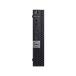 Dell OptiPlex 7060 Micro Desktop Business PC, Intel Core i5-8500T 2.1GHz, 16GB, 256GB SSD, USB Type-C, Win10Pro (Renewed)