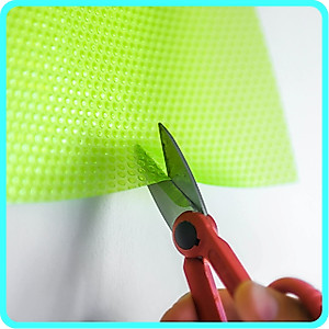 Bravolated 12 Pack Refrigerator Mats Shelf Liners for Glass Shelves (4 Green 4 Blue 4 Red) Fridge Liners Washable Pads Liners for Refrigerator EVA Shelf Liner