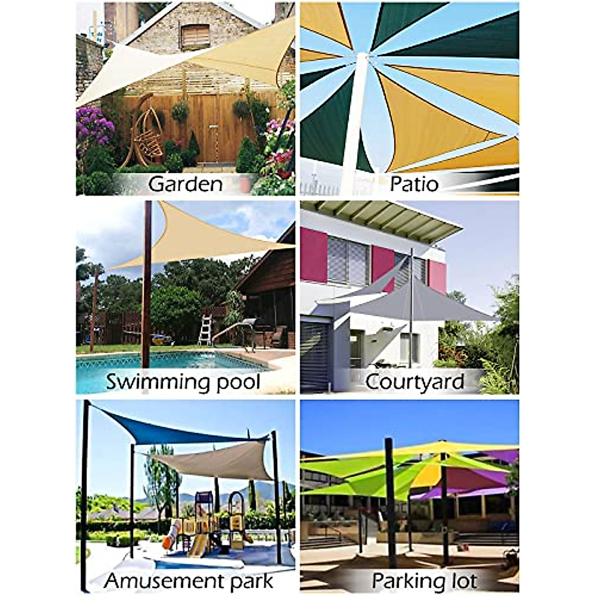 Shade Sail Hardware Kit, 304 Stainless Steel Sunshade Canopy Hardware Kit for Install Rectangle and Triangle Shade Sails Deck Garden Lawn Patio Outdoor Metal Sail Shade Pergola Kit (40PCS)