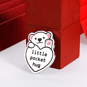 Bear Pocket Hug Gift for Women Boyfriend Best Friends Girlfriend Men Cute Funny Gift for Sister Girls Family Son Daughter Keepsake Valentines Christmas Birthday Thinking of You Token Coin Small Gifts