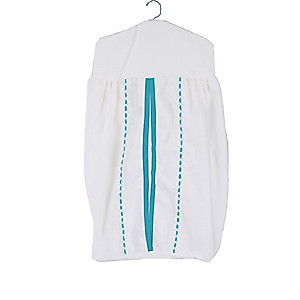 Baby Doll Bedding Unique Diaper Stacker, Aqua