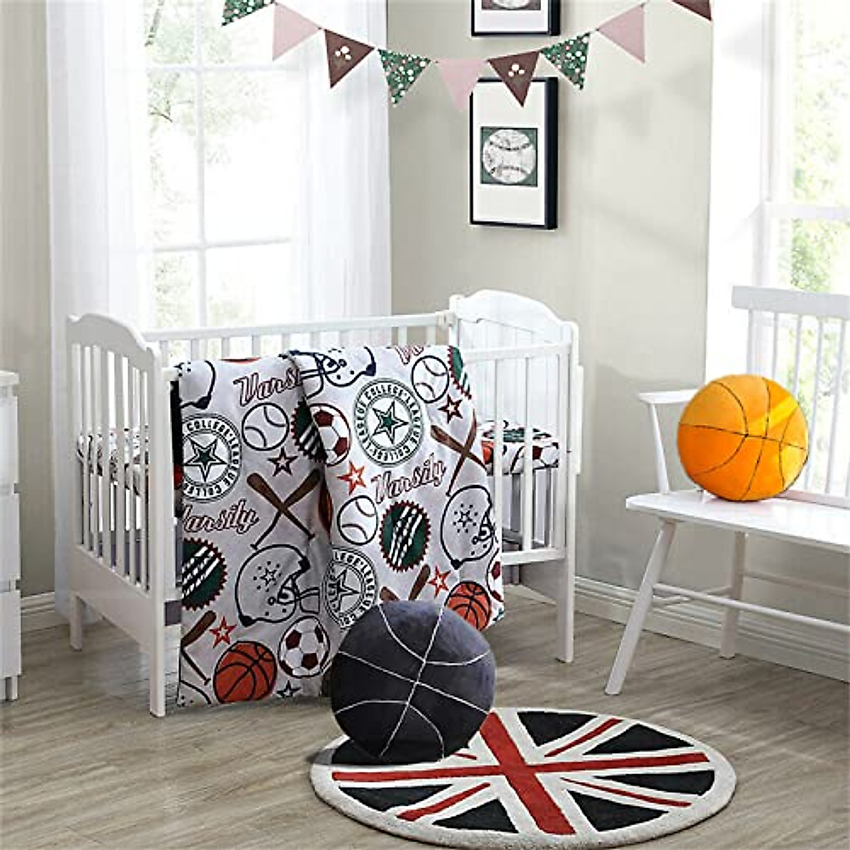 YRXRUS Orange Basketball Pillows Decorative Round Pillow 3D Ball Shaped Throw Pillows,Ultra Soft Velvet Cute Pillows for Kids Bedroom Room,Toys Gift 9.5x9.5 Inch